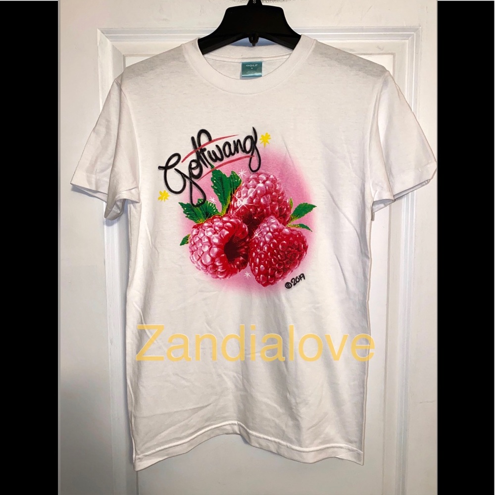 New Official Golf Wang Raspberry Tee Shirt Small - Gem